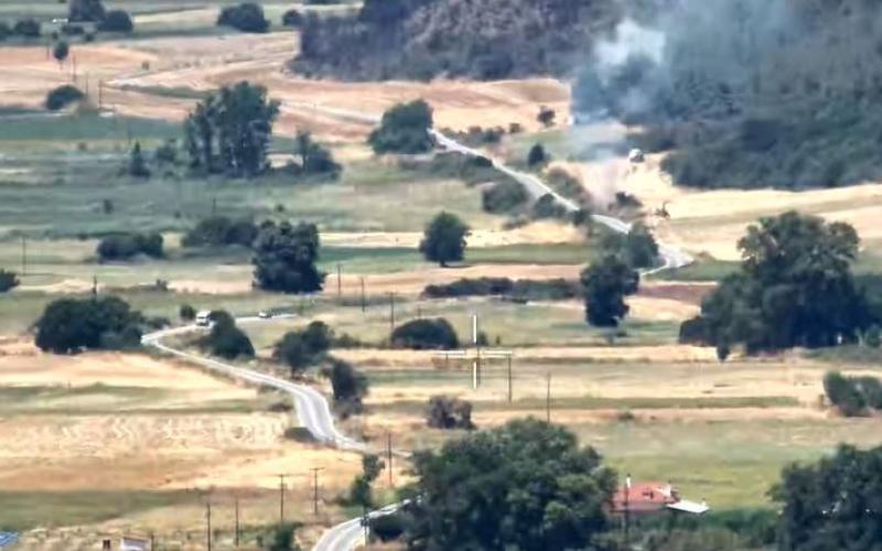 Θεσσαλονίκη: H στιγμή που ξεκινάει η φωτιά – Δείτε εικόνες από drone | Typosthes